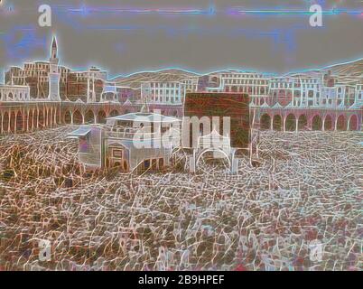 Mecca, ca. 1910. Bird's-eye of Kaaba with city in bg. [i.e., background ...