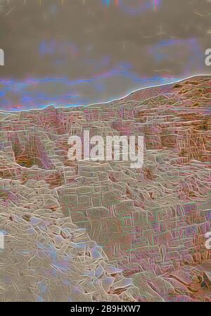 Northern views. The excavations at Samaria. Ruins of Ahab's Palace ...