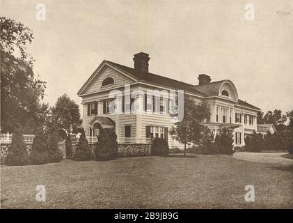 Residence, Howard Bayne, Morristown, New York. Living-room. Alfred C ...