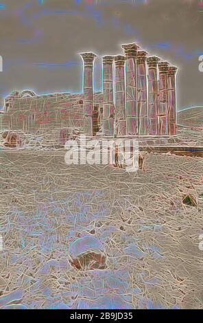 Jerash. 1898, Jordan, Gerasa (Extinct city). Reimagined by Gibon ...