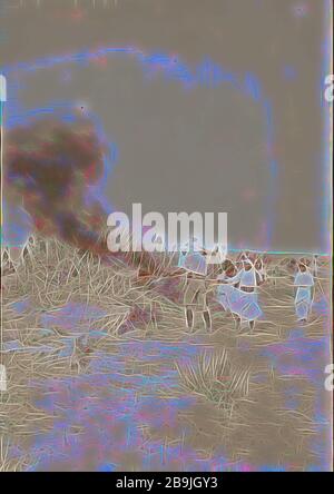 Burning locust. 1898, Middle East, Israel and/or Palestine Stock Photo ...