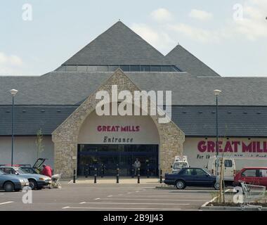 Long defunct Great Mills DIY store, in Kendal Cumbria, NW England, UK ...