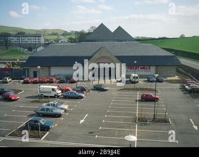 Long defunct Great Mills DIY store, in Kendal Cumbria, NW England, UK ...