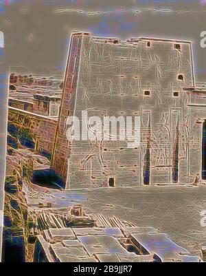 Temple in Egypt. 1898, Egypt Stock Photo - Alamy
