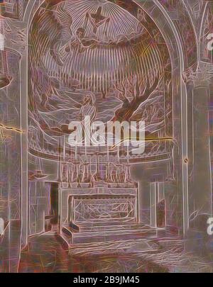 Showing the altar on the 'Rock of Agony' in the Basilica of Gethsemane ...