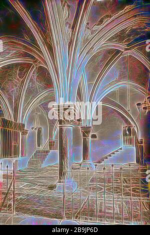 The upper room place of the last supper. 1898, Jerusalem, Israel Stock ...