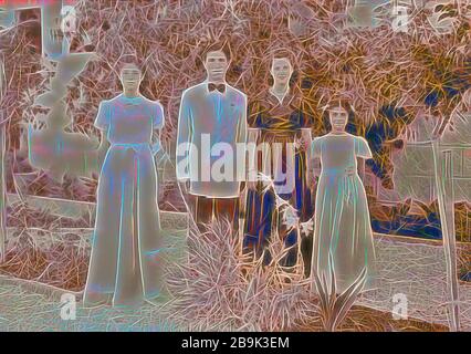 Dajani family groups. Photograph shows (left to right) Hind al-Dajani ...