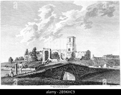 Old engraving. Saint Peter and Saint Paul in Mamertine Prison. The book ...