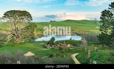 Party Tree at Hobbiton Movie Set in New Zealand Stock Photo - Alamy