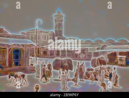Majdel village & its primitive weaving. Majdel market showing town ...