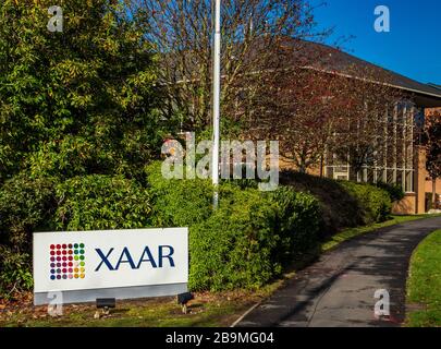 XAAR Cambridge Science Park - sign outside the XAAR building on the ...