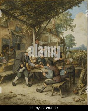 Seated Peasant Smoking a Pipe by Adriaen van Ostade Stock Photo - Alamy