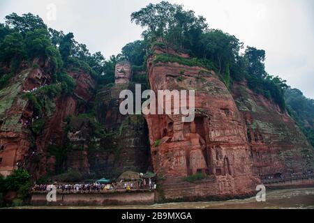 Leshan City Sichuan Province China Stock Photo - Alamy