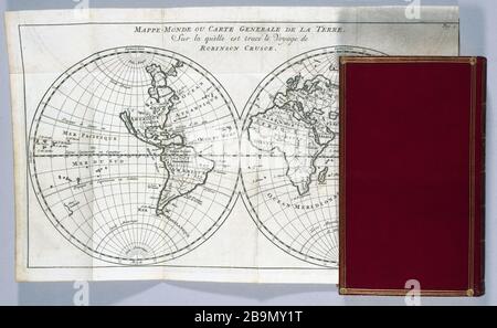 Mappe-monde, ou carte generale de la terre - divisée en deux hemispheres suivant la projection ...