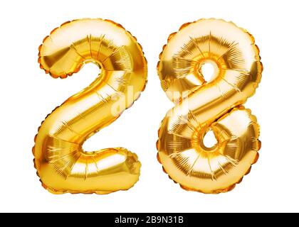 Number 28 (number twenty-eight) anniversary celebration design with ...