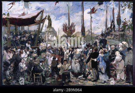 Alfred Philippe Roll - 14 Juillet 1880, inauguration du monument à la ...