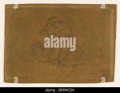 Eugène Delacroix (1798-1863). "Hercules winner of Hippolyte, queen of ...