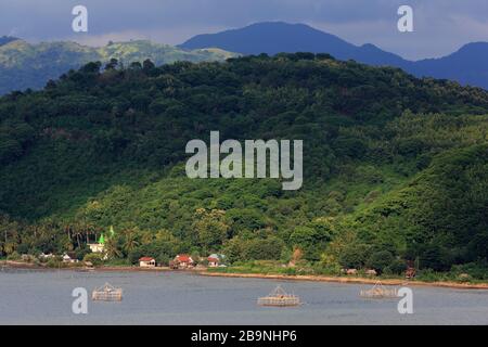 Coastline of Lembar Port, Lombok Island, West Nusa Tenggara Province ...