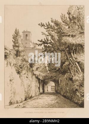 Isidore Alexandre Pils (1813-1875). "Entrance to the Villa Medicis ...