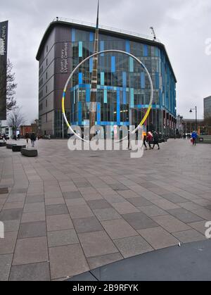 Cardiff Central Library, Hayes Place, Cardiff, Wales, UK Stock Photo ...