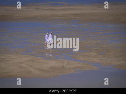 Qurum beach in Muscat, the capital of the Sultanate of Oman Stock Photo ...