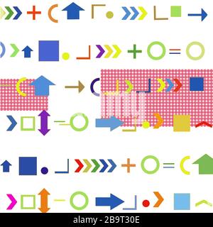 Arithmetic signs and geometric shapes Stock Vector Image & Art - Alamy