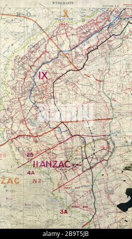 Battle of Messines II ANZAC Corps attack plan down to brigade level ...