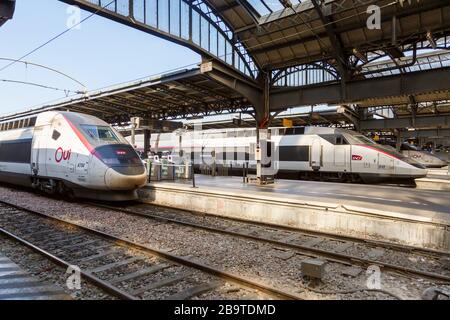 TGV POS High Speed Train built by Alstom and operated by the French ...