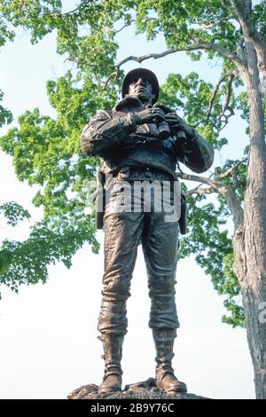 Bronze sculpture of General George Patton at West Point Military ...