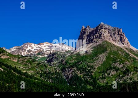 Summer image of Mount Thabor (3178 m) and Le Grand Seru(2889m) located ...