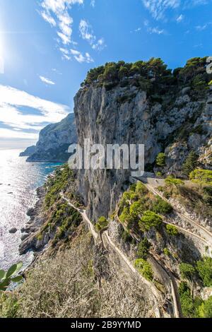 Via Krupp path,Capri island,Campania,Italy, Europe Stock Photo - Alamy