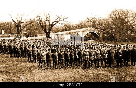 A First World War British sapper in the Royal Engineers with 1908 ...