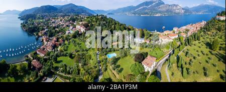 Pescallo - Lake Como (IT) - Aerial view Stock Photo - Alamy