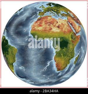 Europe, shaded relief map Stock Photo - Alamy