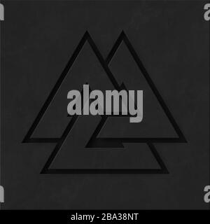 Valknut 3 (white Stock Photo - Alamy