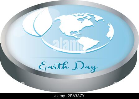 Earth day coin Stock Vector Image & Art - Alamy