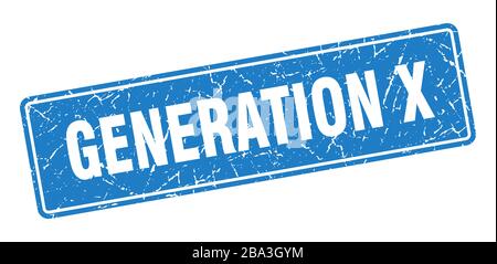 generation y stamp. generation y vintage blue label. Sign Stock Vector ...
