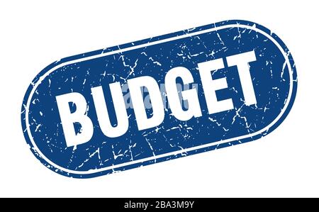 budget sign. budget rounded blue sticker. budget Stock Vector Image ...