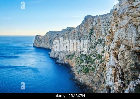 Lighthouse At Cap Formentor Formentor Peninsula Near Pollenca Drone
