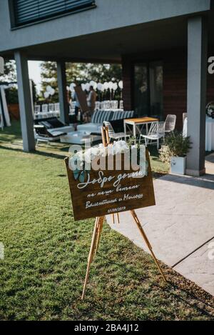Decorative message board for a special day Stock Photo - Alamy