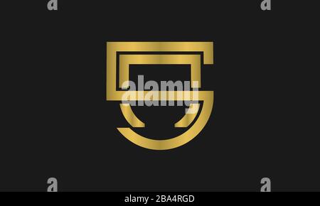 SA Monogram logo letter with simple continued shape style geometric ...