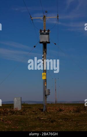 National Grid Transformer Power Lines Stock Photo - Alamy