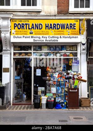 Traditional hardware shop in London High Street Stock Photo - Alamy