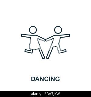 Line dancing silhouette man and woman Stock Photo - Alamy
