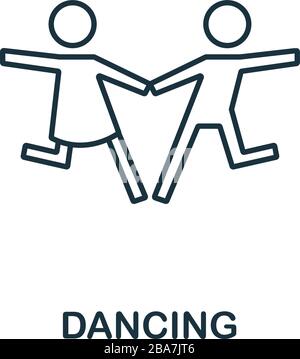 Dancing man black glyph icon. To have fun. Home leisure. Vector ...