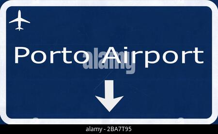 Airport Highway Sign 2D Illustration Stock Photo - Alamy