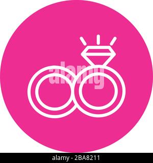 proposal ring love block and line style icon Stock Vector Image & Art ...