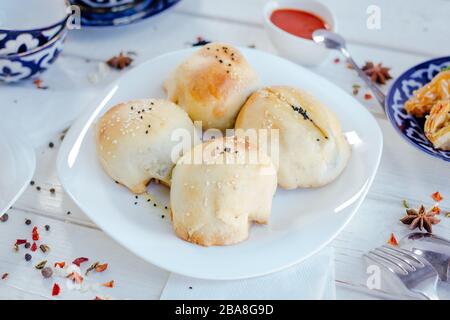 Asian tandir samsa, great image for your needs Stock Photo - Alamy