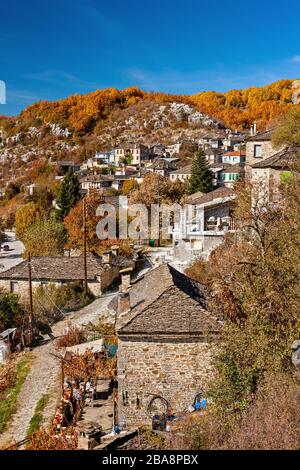 Panoramic view of village Kipoi, Zagori, Epirus, Greece Stock Photo - Alamy