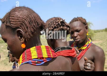 Young Daasanach tribe woman Photographed in the Omo Valley, Ethiopia ...